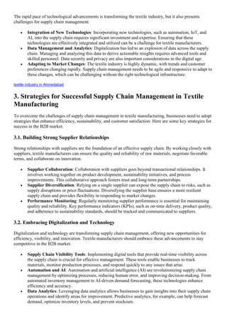 The Importance of Supply Chain Management in Textile Manufacturing ...