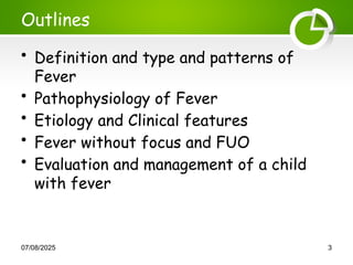 20. Approach to a child with fever Seminar.pptx