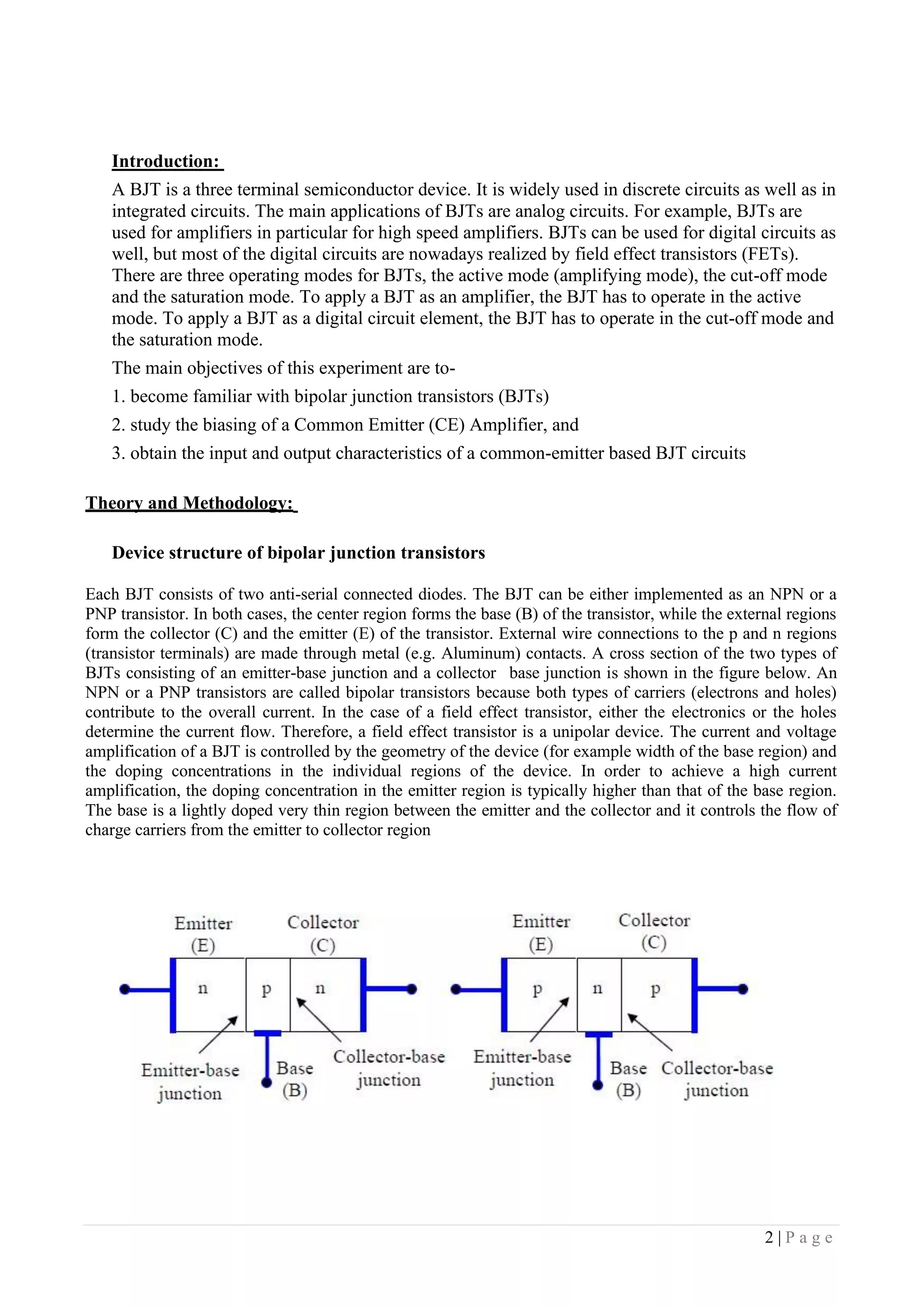 Study of Transistor Characteristics in Common Emitter Amplifier.pdf