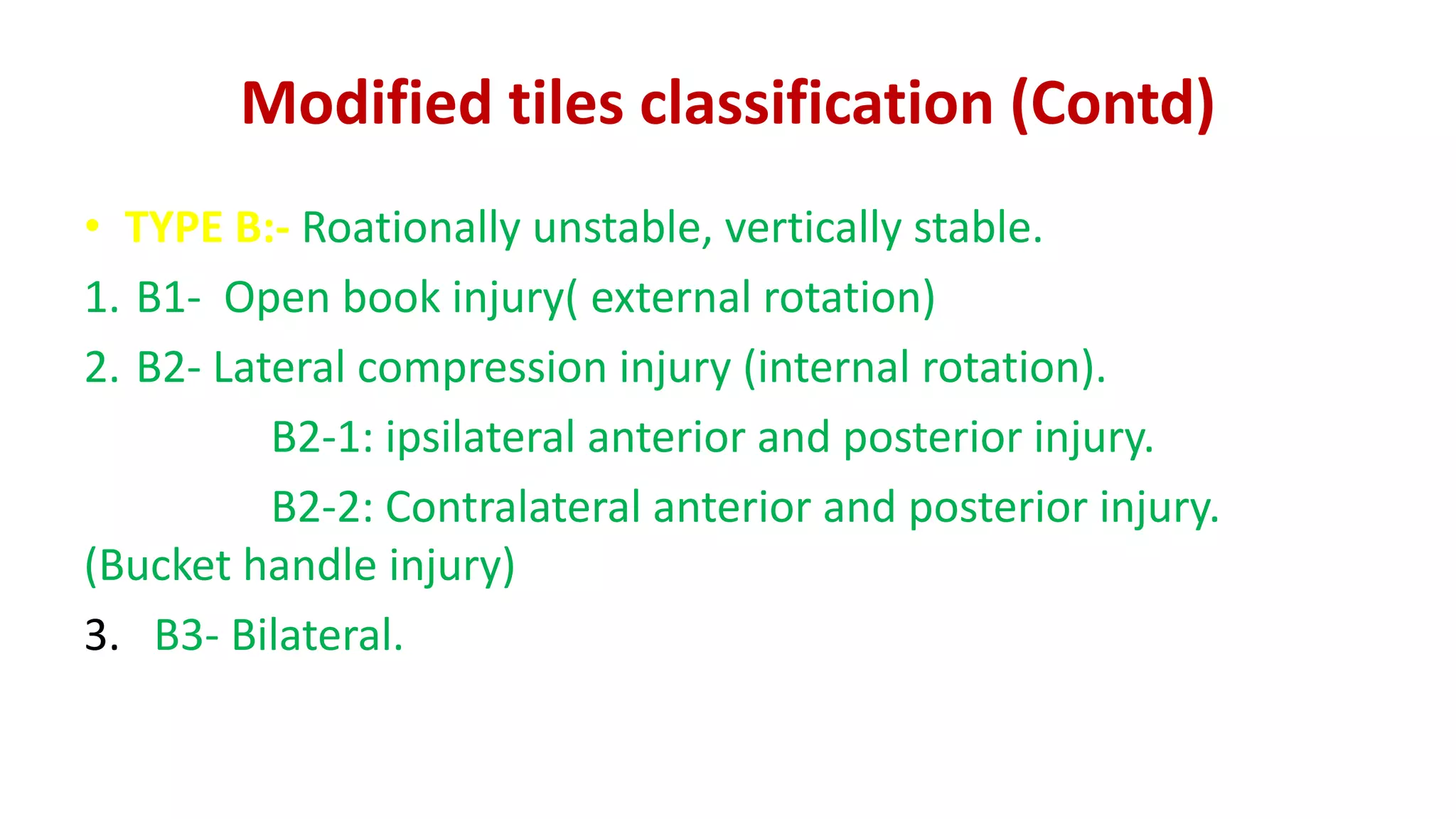 classification of pelvic fracture | PPTX