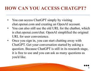 chatgpt .......................................... | PPTX | Internet for Beginners | Internet