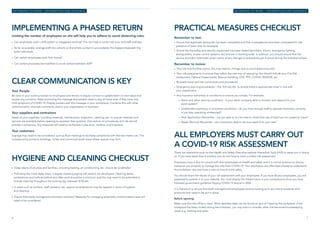 Network Return to Work Pack - guidance for your clients | PDF