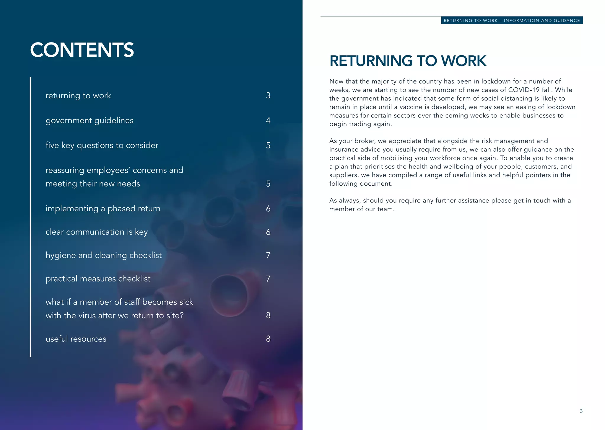 Return to work guidance pack | PDF