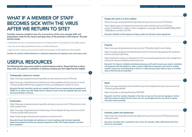 Return to work guidance pack | PDF