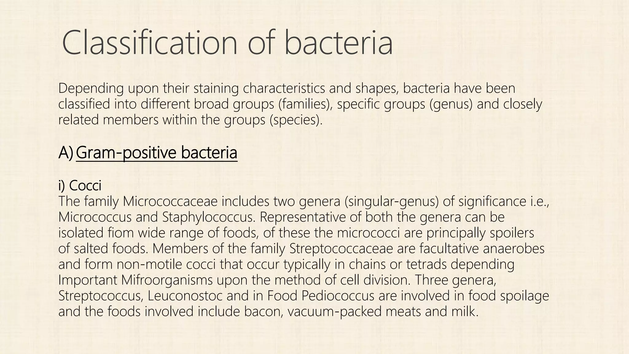Micro-organisms important in Food Microbiology. Bacteria, Yeast, Molds ...