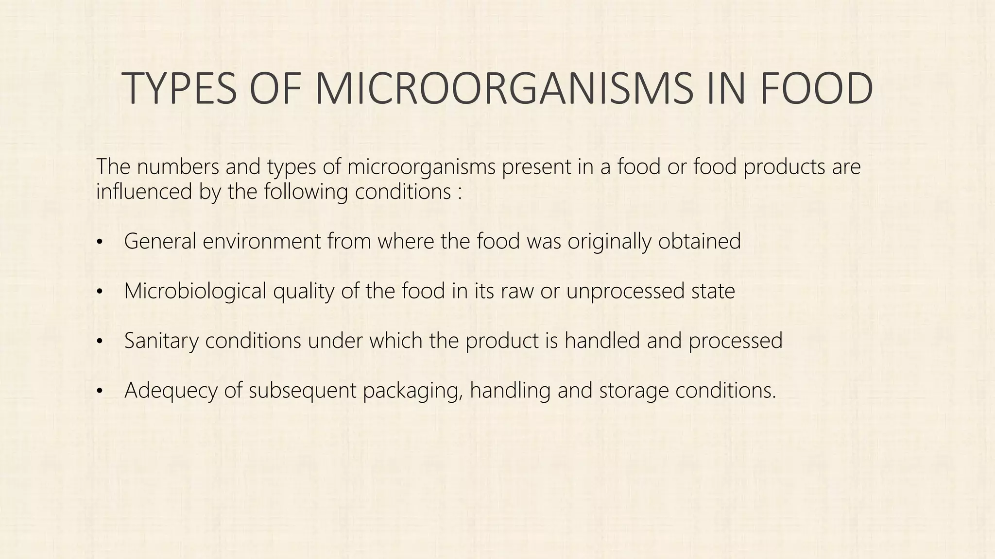 Micro-organisms important in Food Microbiology. Bacteria, Yeast, Molds ...