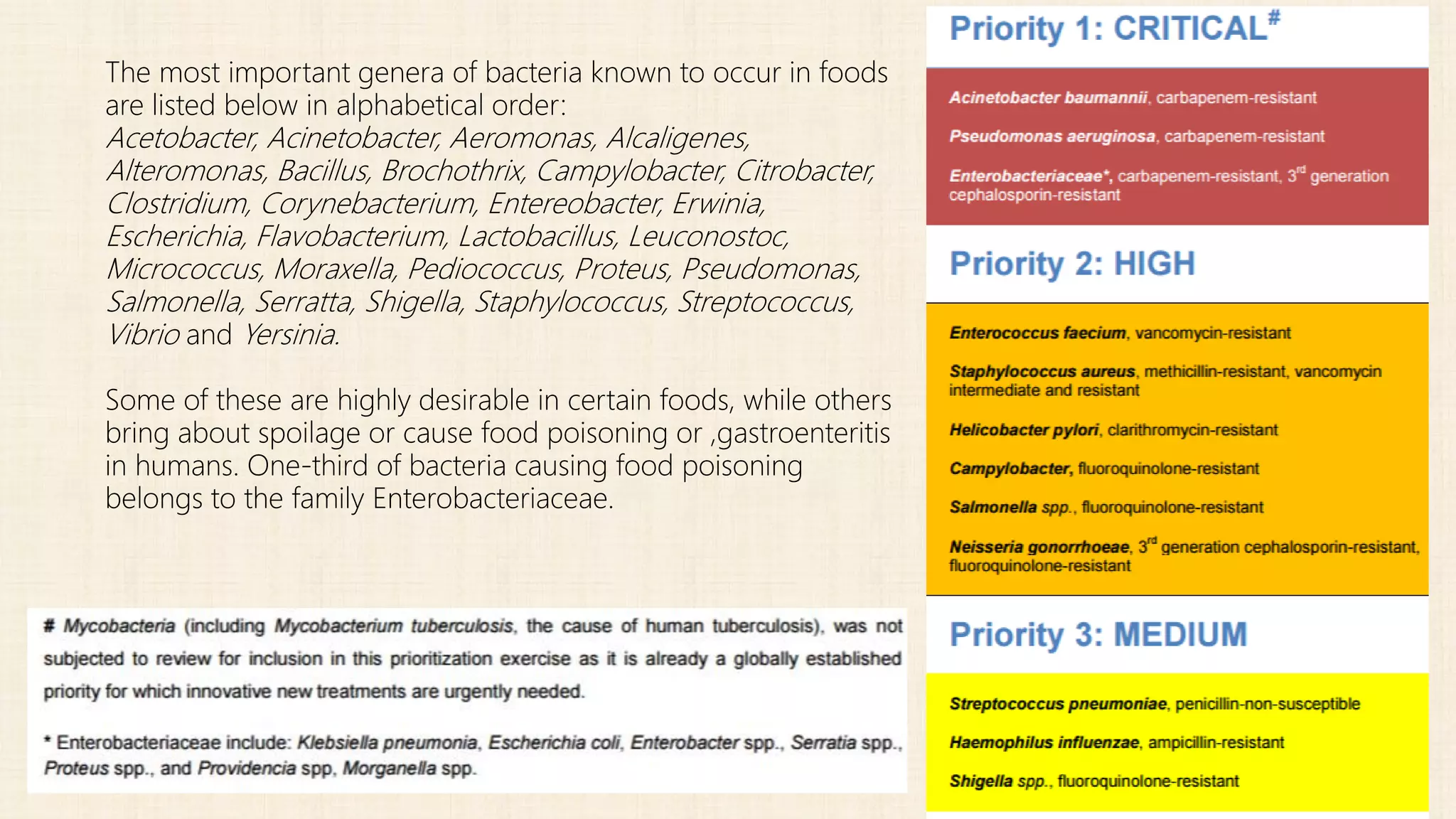 Micro-organisms important in Food Microbiology. Bacteria, Yeast, Molds ...