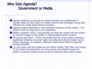 agenda setting | PPT