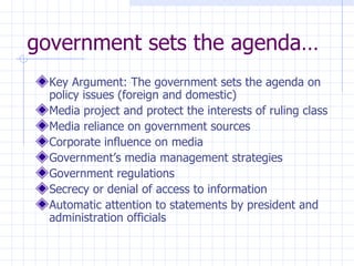 agenda setting | PPT