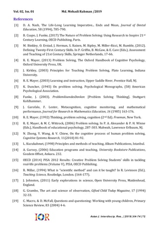 21st Century Skill “Problem Solving”: Defining the Concept | PDF