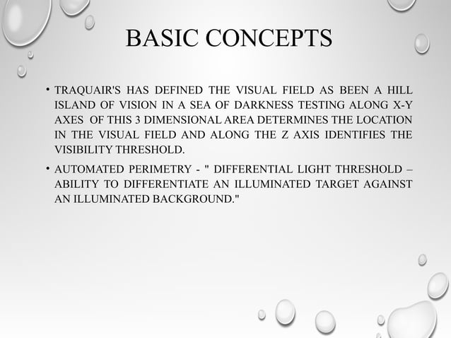 Automated-perimetry - Brief review and basics | PPT