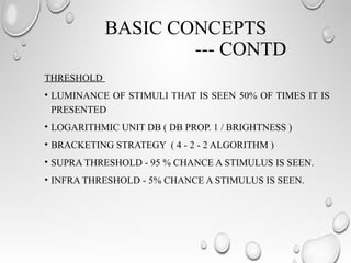 Automated-perimetry - Brief review and basics | PPT
