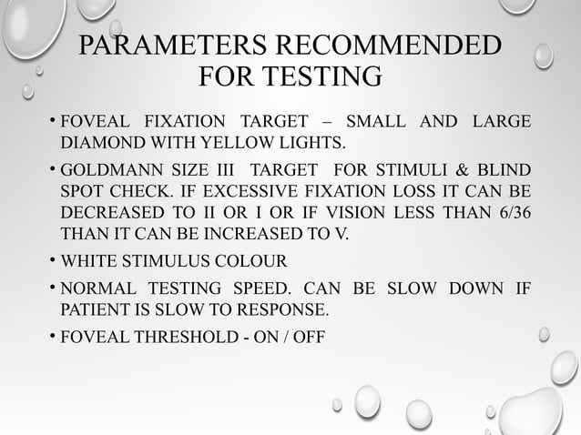 Automated-perimetry - Brief review and basics | PPT