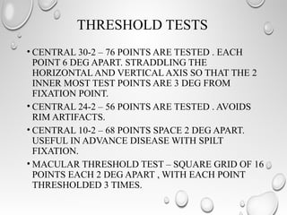 Automated-perimetry - Brief review and basics | PPT