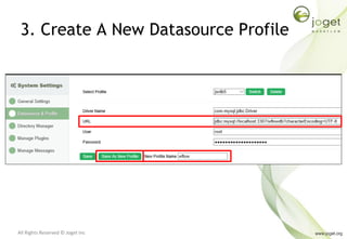 Joget Workflow v6 Training Slides - 20 - Basic System Administration | PPT