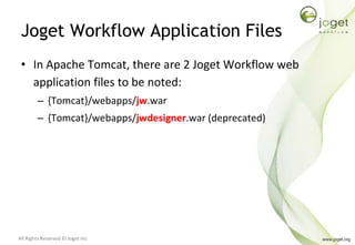 Joget Workflow v6 Training Slides - 20 - Basic System Administration | PPT