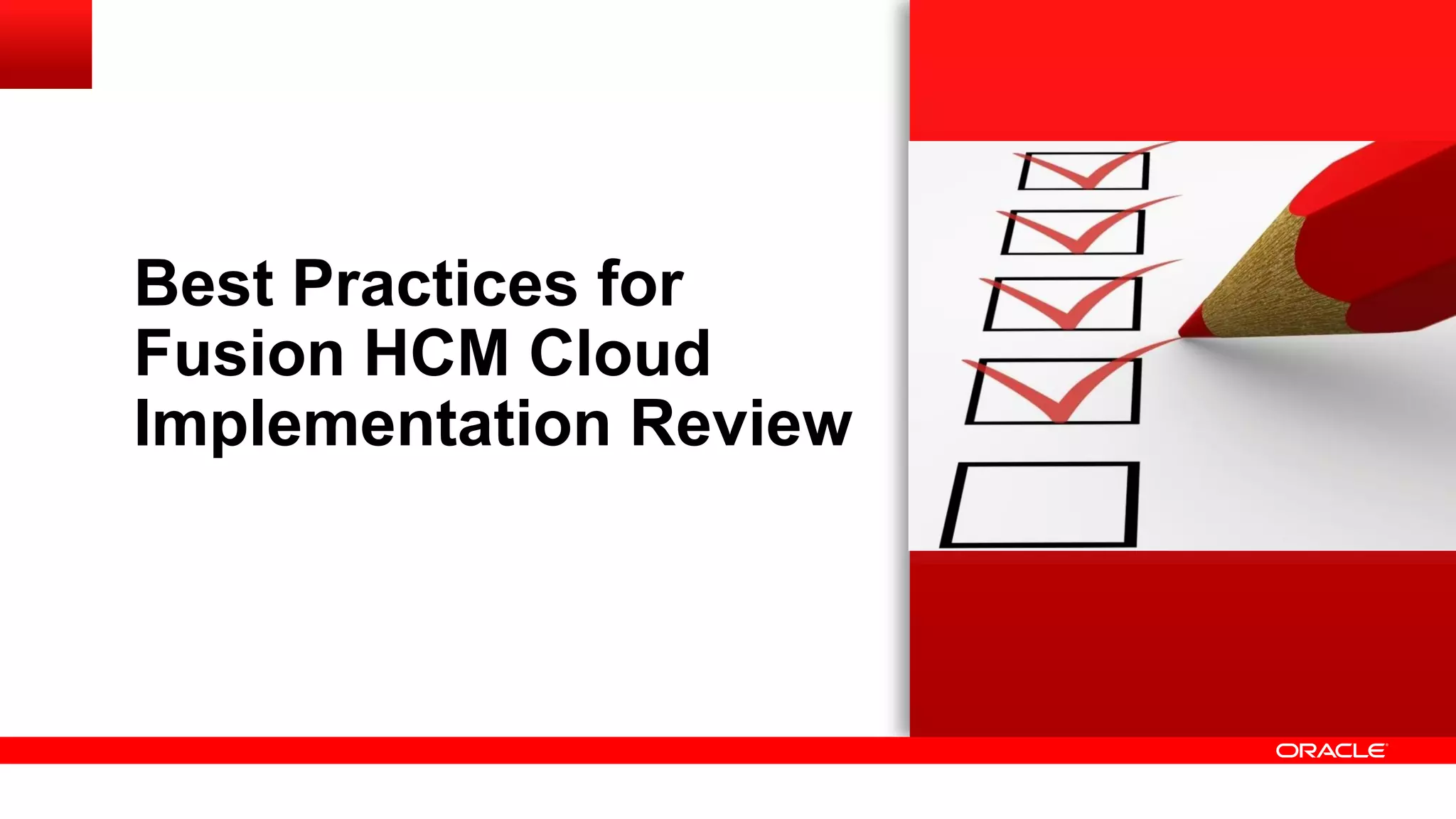 20 best practices for fusion hcm cloud implementation | PDF