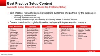20 best practices for fusion hcm cloud implementation | PDF