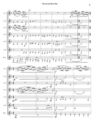 Choral and Rock Out - Ted Huggens - Set of Clarinets | PDF