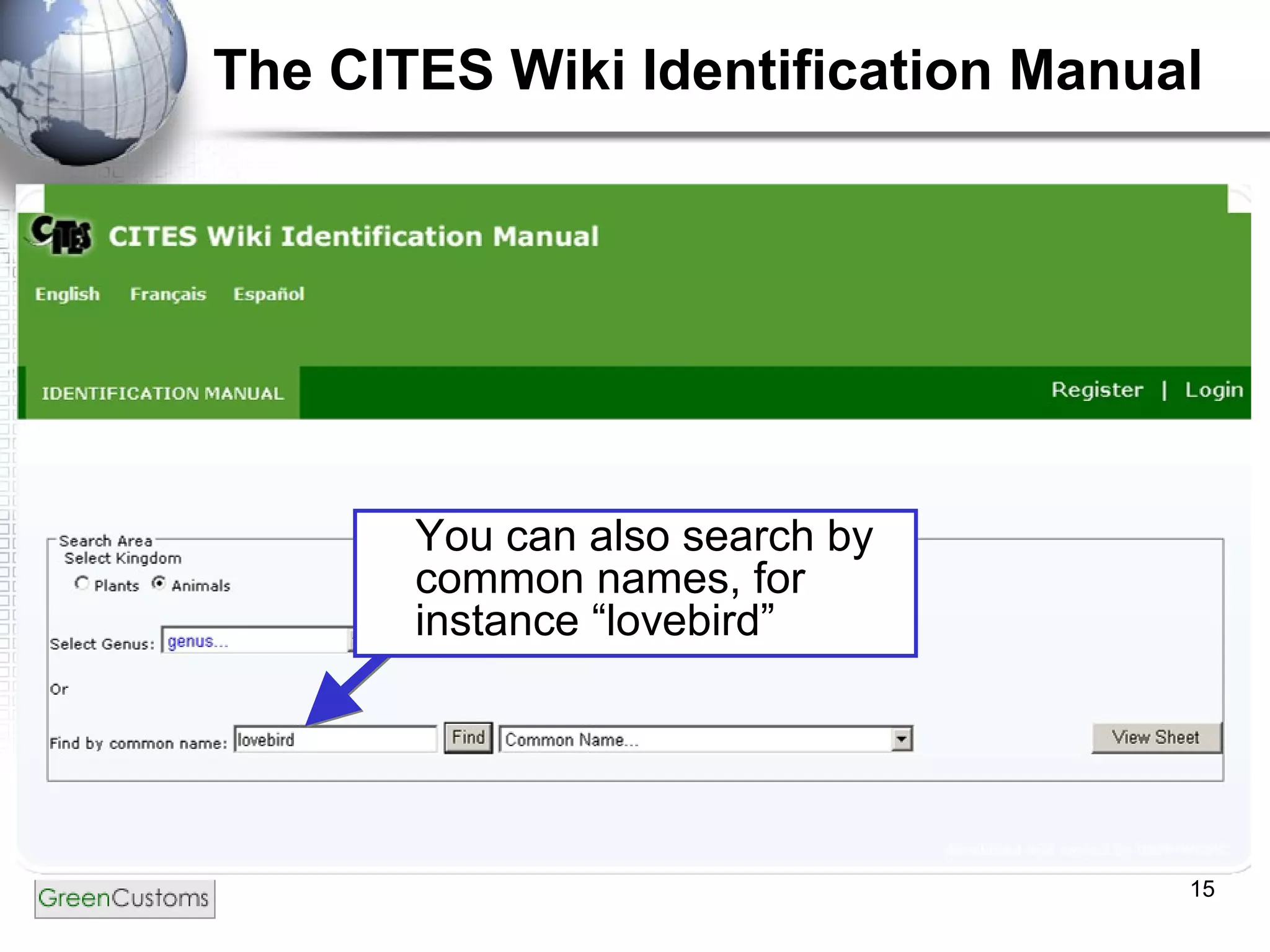 CITES-Wiki Identification Manual | PPT