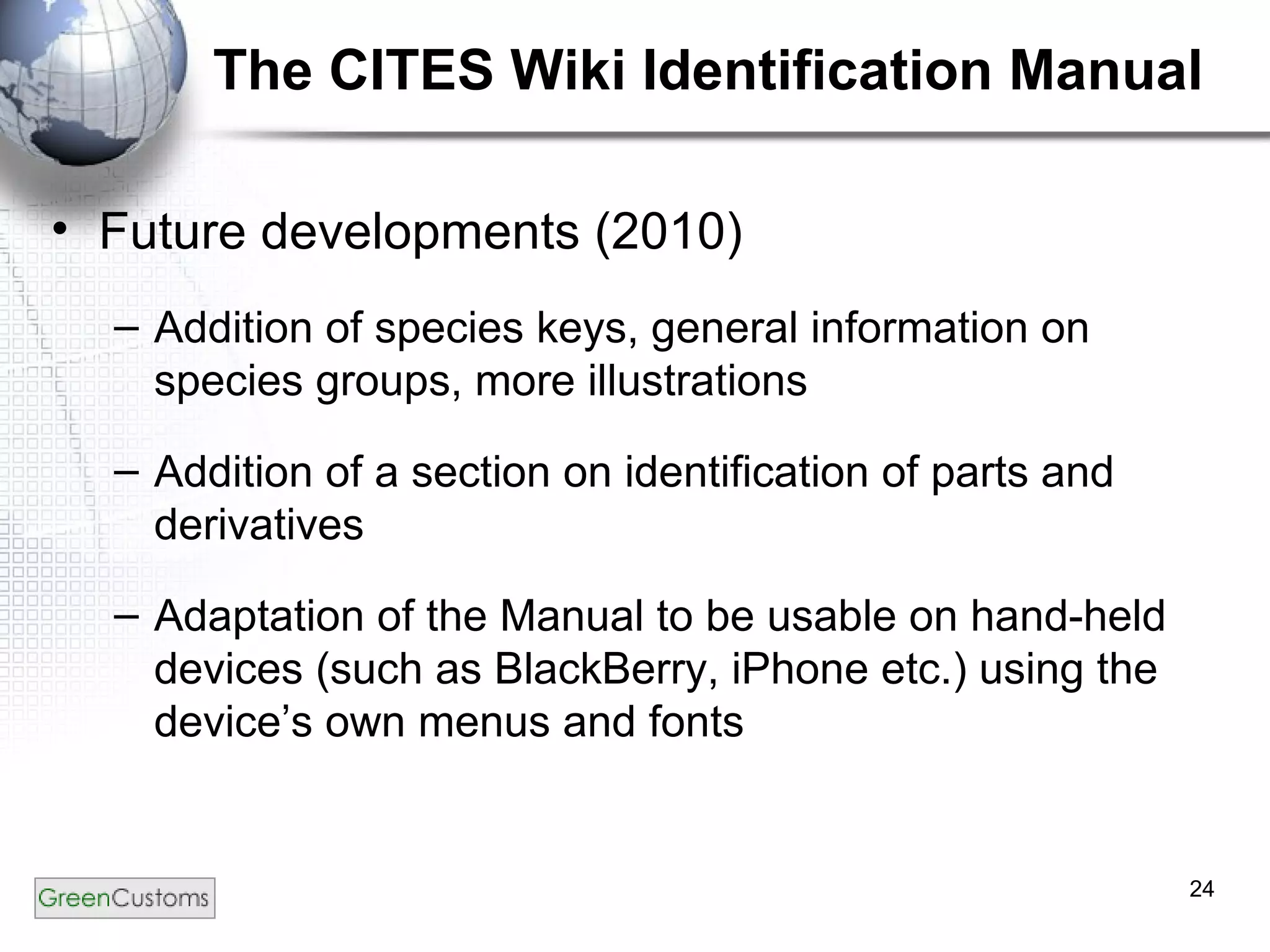 CITES-Wiki Identification Manual | PPT