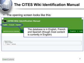 CITES-Wiki Identification Manual | PPT
