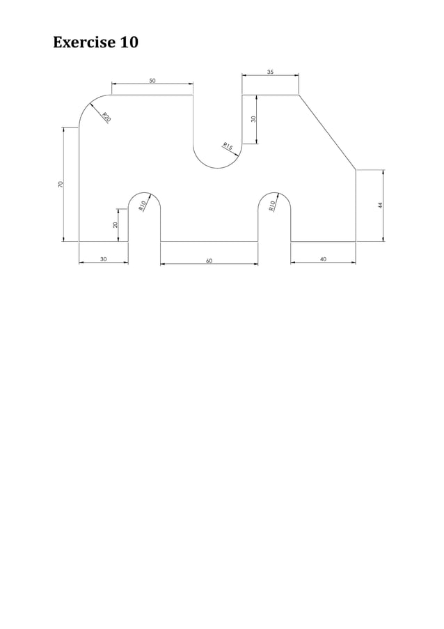 20 days-of-2d-cad-exercises-part-i | PDF