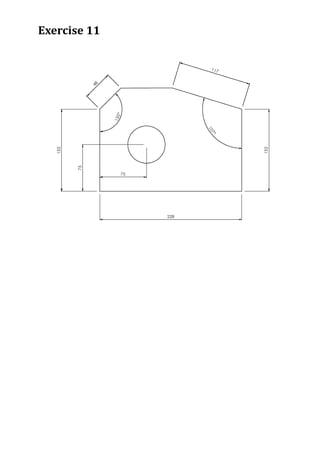 20 days-of-2d-cad-exercises-part-i | PDF
