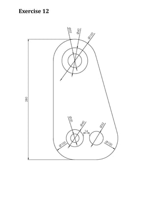 20 days-of-2d-cad-exercises-part-i | PDF