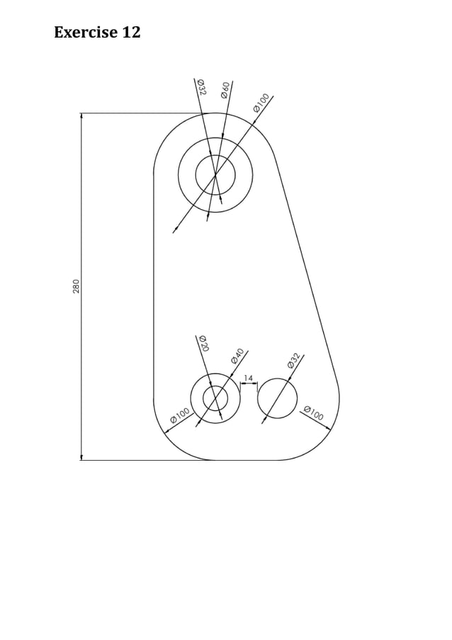 20 days-of-2d-cad-exercises-part-i | PDF