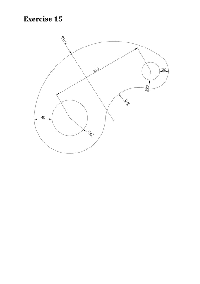 20 days-of-2d-cad-exercises-part-i | PDF