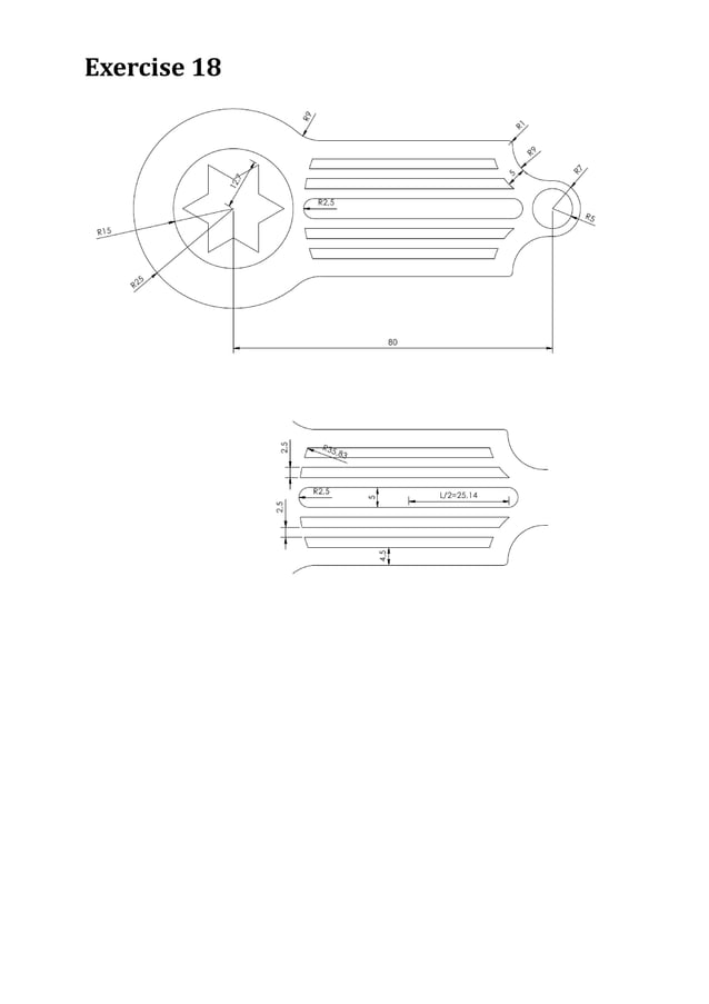 20 days-of-2d-cad-exercises-part-i | PDF