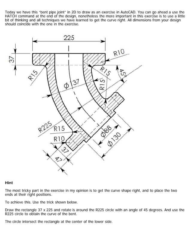 20 days-of-2d-cad-exercises-part-i | PDF