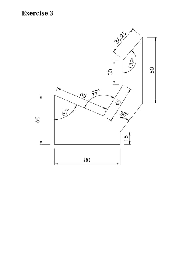 20 days-of-2d-cad-exercises-part-i | PDF