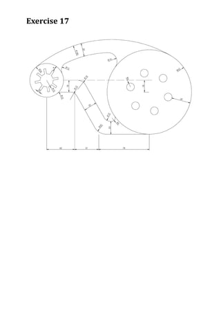 Autocad 2d Drawing Exercise