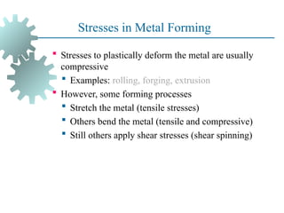 bulk metal deformation processes including rolling, forging, extrusion ...
