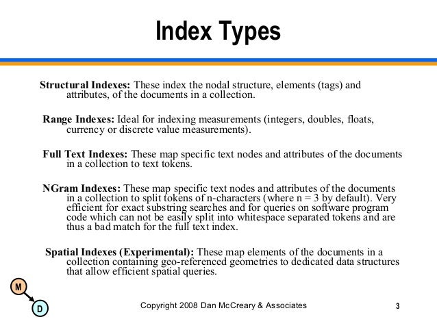 indexing-in-exist-database
