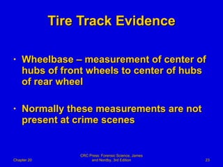 20 Forensic Science Powerpoint Chapter 20 Forensic Tire Impress | PPT