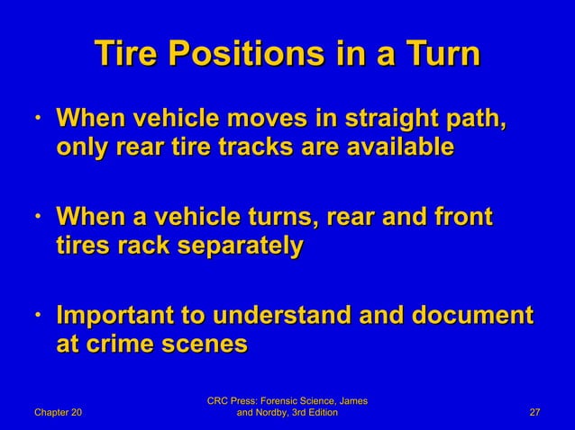 20 Forensic Science Powerpoint Chapter 20 Forensic Tire Impress | PPT ...