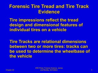 20 Forensic Science Powerpoint Chapter 20 Forensic Tire Impress | PPT