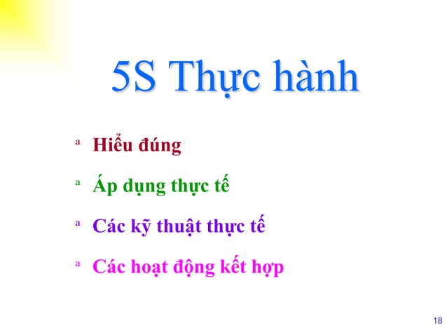 Ky nang xay dung va thuc hien 5S trong doanh nghiep | PPT