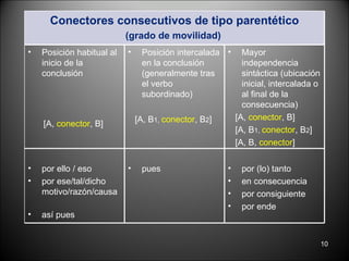 20. Los Conectores Consecutivos | PPT