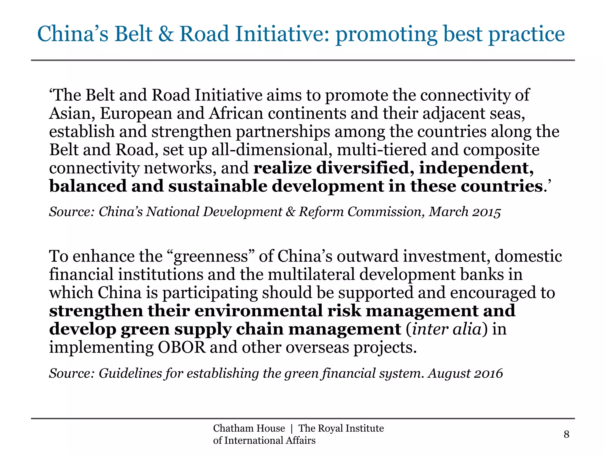 Implementing standards for sustainable infrastructure: the role of ...