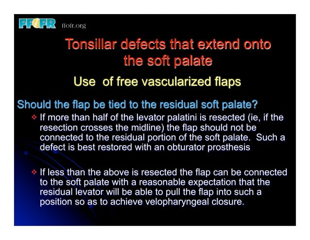 20. (new)restoration of soft palate defects | PDF | Ear, Nose and ...