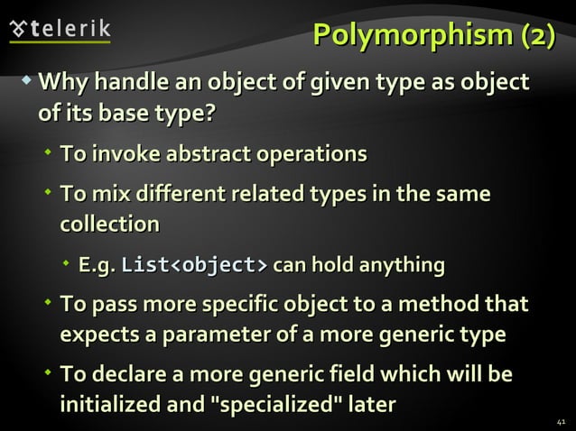 20. Object-Oriented Programming Fundamental Principles | PPT ...