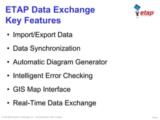 ETAP - pde gis - Data Exchange | PDF