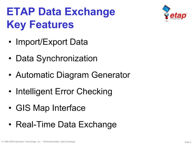 ETAP - pde gis - Data Exchange | PDF | Computing | Technology & Computing
