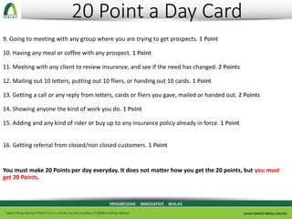 20 point a day card | PPTX | Sales | Business