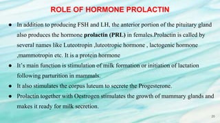 Hormonal Control of Reproductive Process in Females | PPTX