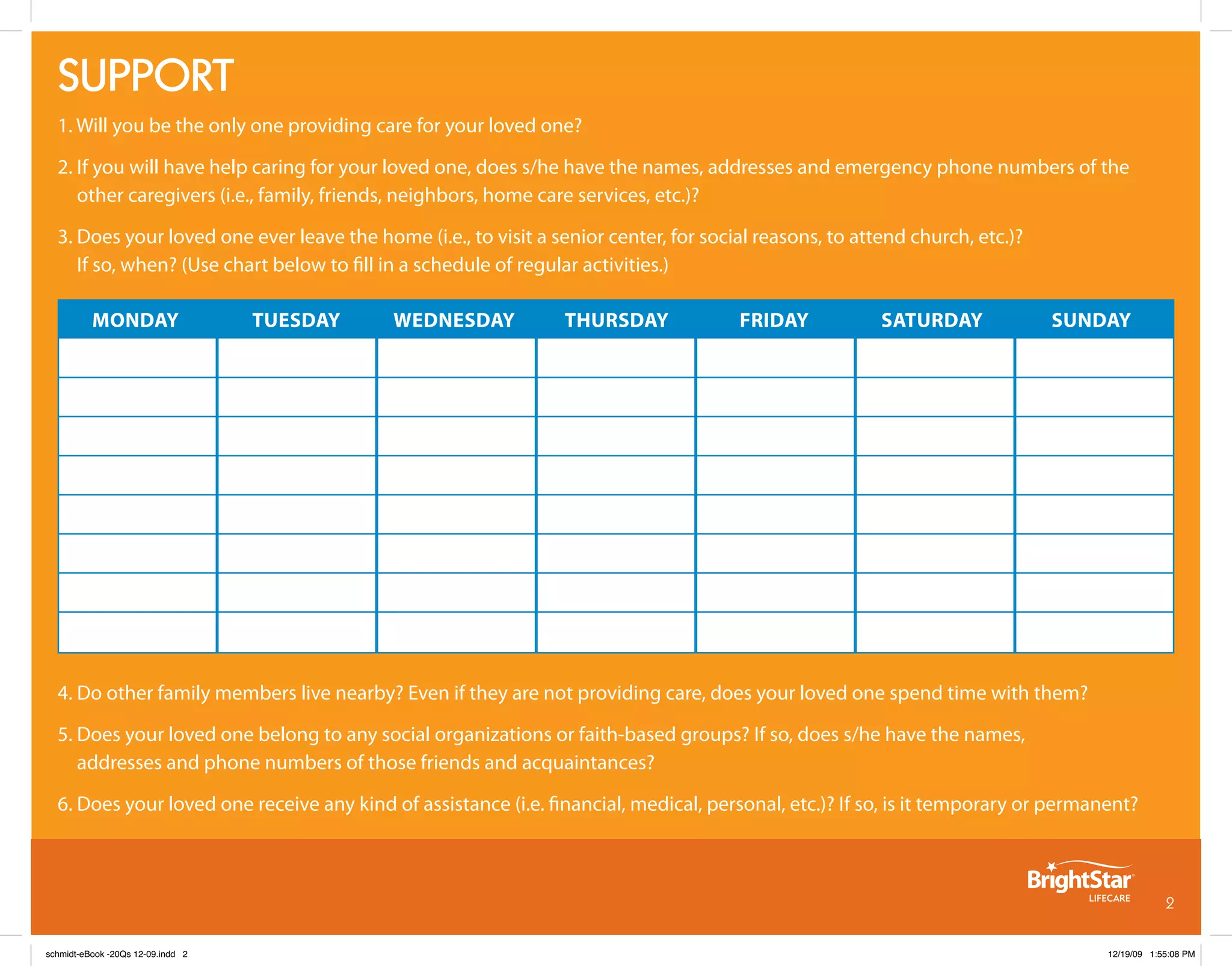 20 Questions For Caregivers | PPT